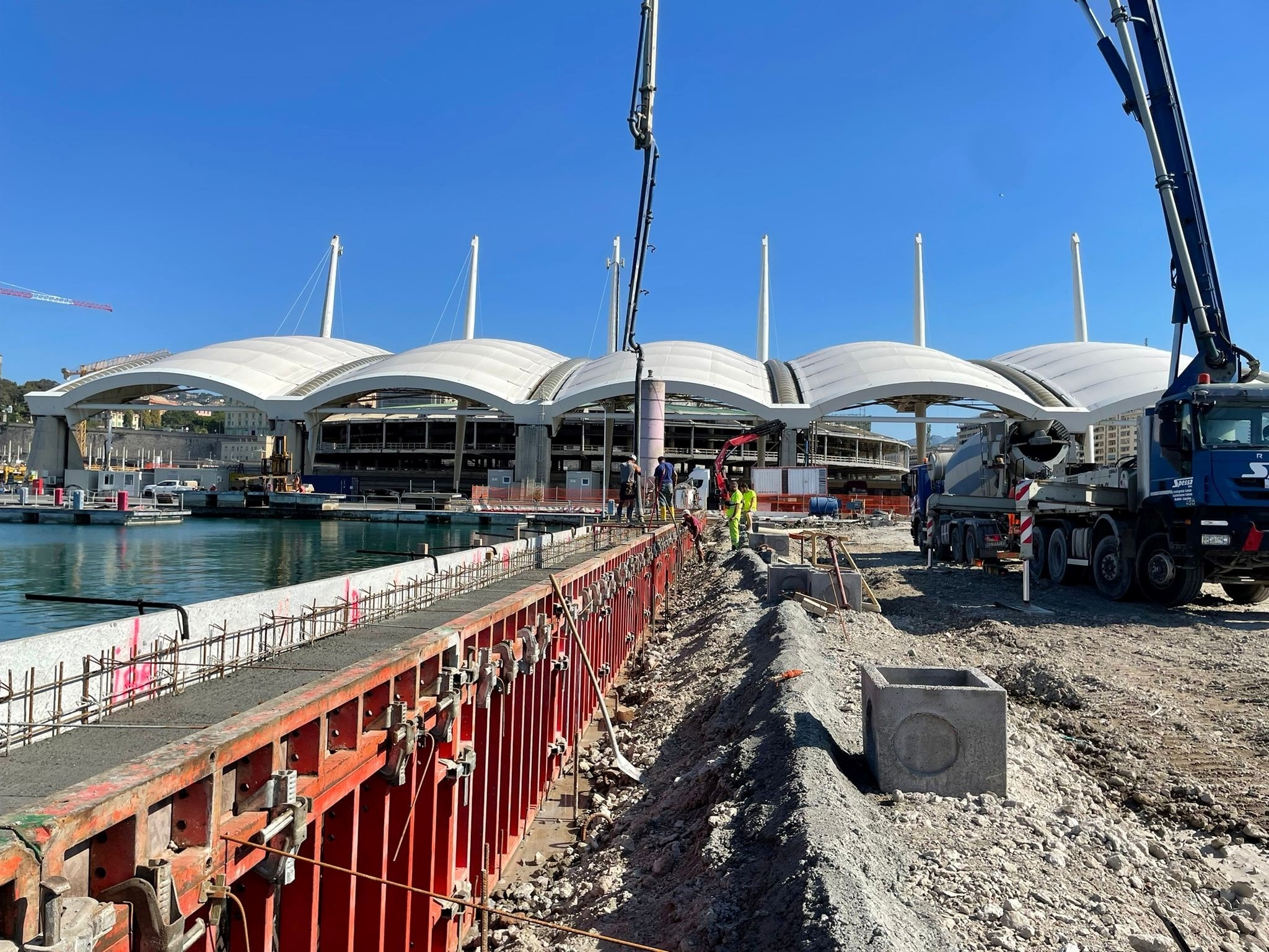 Lavori di riqualificazione al 70%: rush finale - Marina Fiera Genova